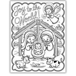 Happy Birthday Jesus Coloring Pages, Kids Church Craft, Printable ...