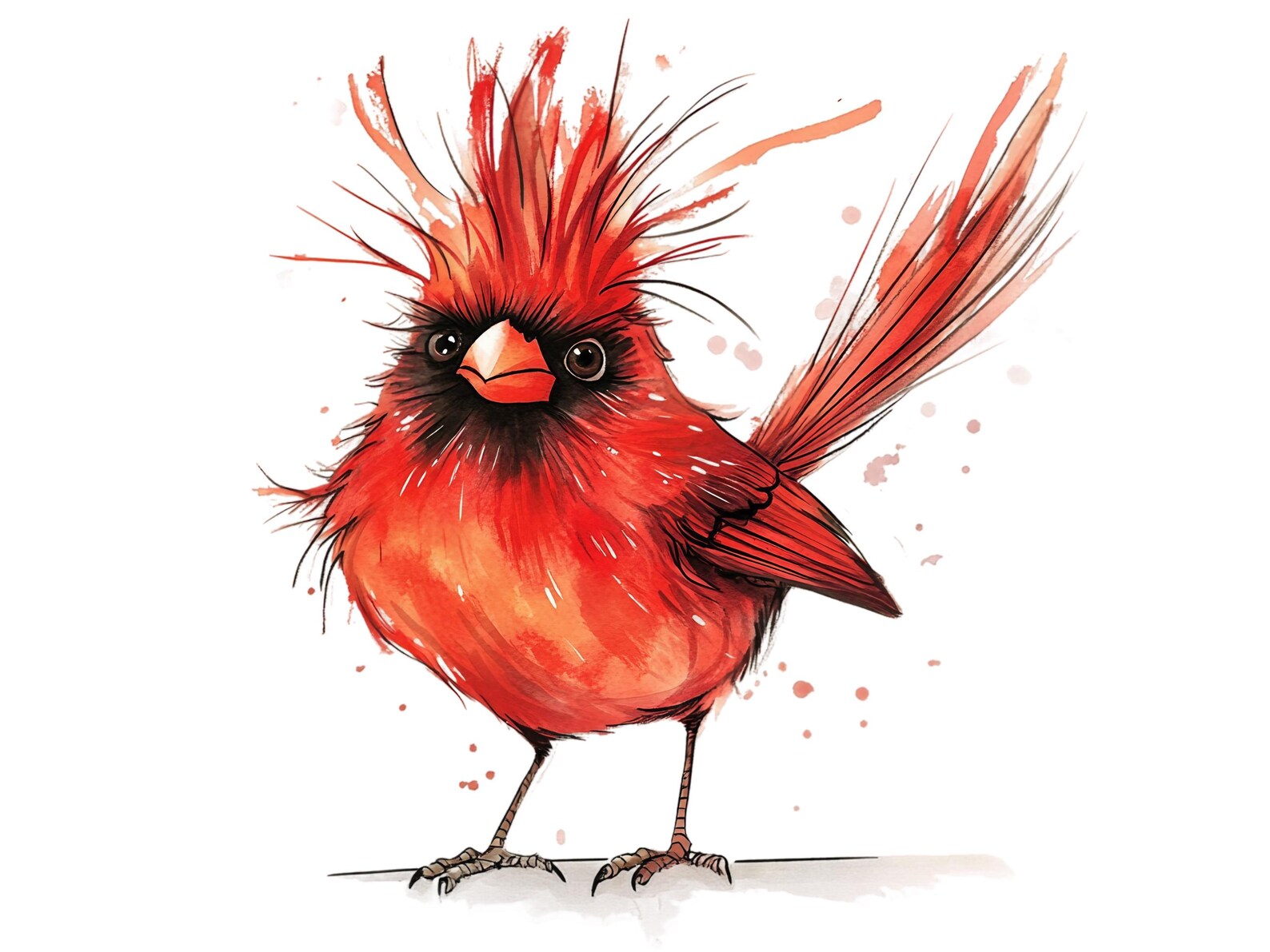 Quirky Funny Birds Clipart Crazy Bird Clip Art Bundle Humorous Bird Art ...