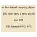 Best Friends Camping Clipart Illustration Set, Gifts Customizable ...