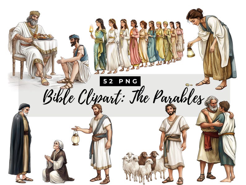 Bible Characters, the Parables, Religious Clip Art, Religious Clipart ...