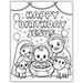 Happy Birthday Jesus Coloring Pages, Kids Church Craft, Printable ...