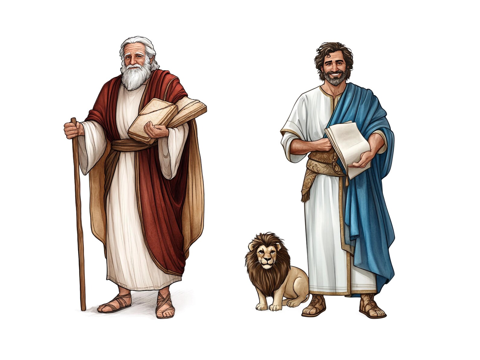 Biblical Clipart the Prophets, Biblical Characters, Bible Story Clipart ...