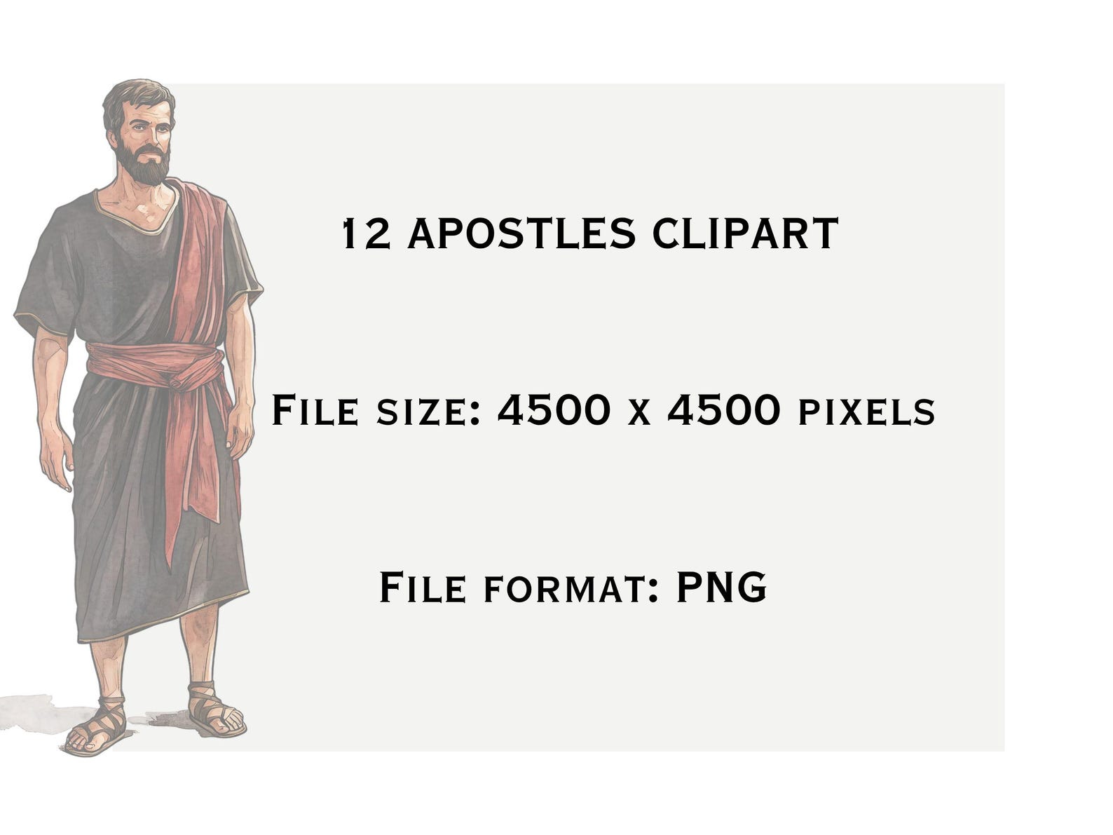 12 Apostles Clipart, Jesus Disciples, New Testament Stories, Biblical ...