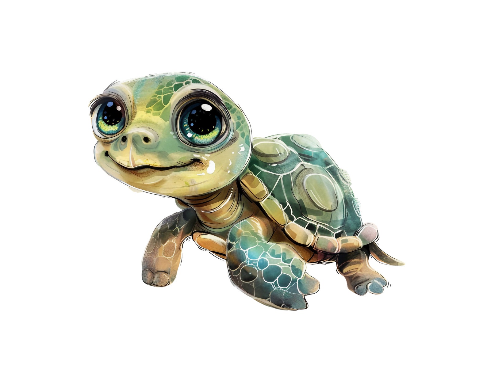 Turtle Png, Cute Sea Turtle Clipart, Baby Turtle Clipart, Marine Turtle ...