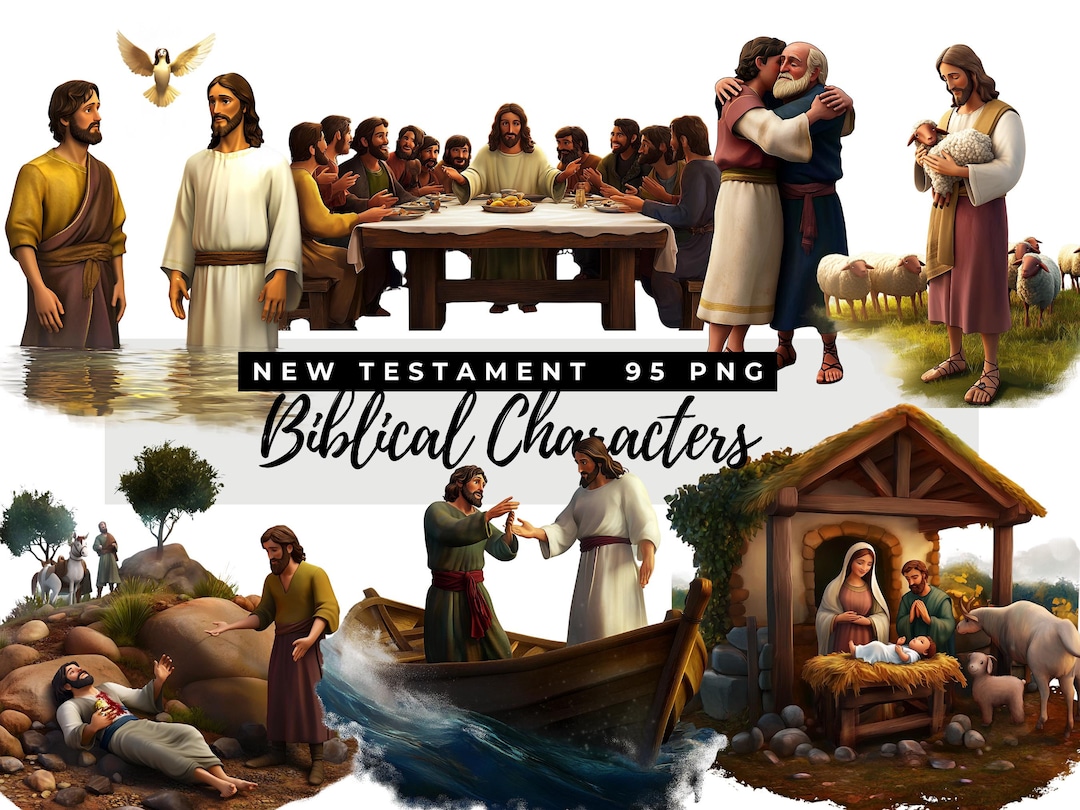 New Testament Biblical Clipart, Bible Story Characters Clip Art, Sunday ...