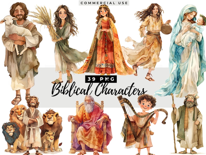 Bible Characters Clipart, Biblical People, Old Testament Stories ...