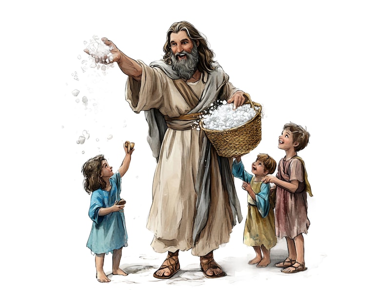 Moses Clipart Bundle, Biblical Characters, Religious Art for Kids, Old ...