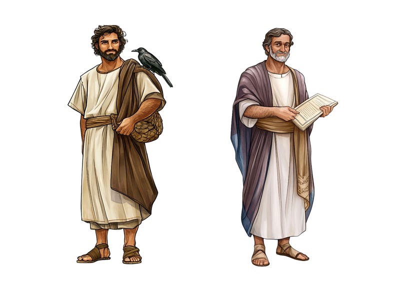 Biblical Characters Clipart the Prophets, Bible Story Png, Religious ...