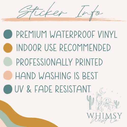 Long Live Cowgirls Mini Vinyl Sticker, Cowgirl Water Bottle Sticker ...