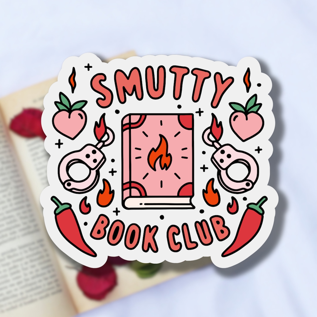 Smutty Book Club Sticker, Spicy Book Sticker, Stickers for Kindle, Smut ...