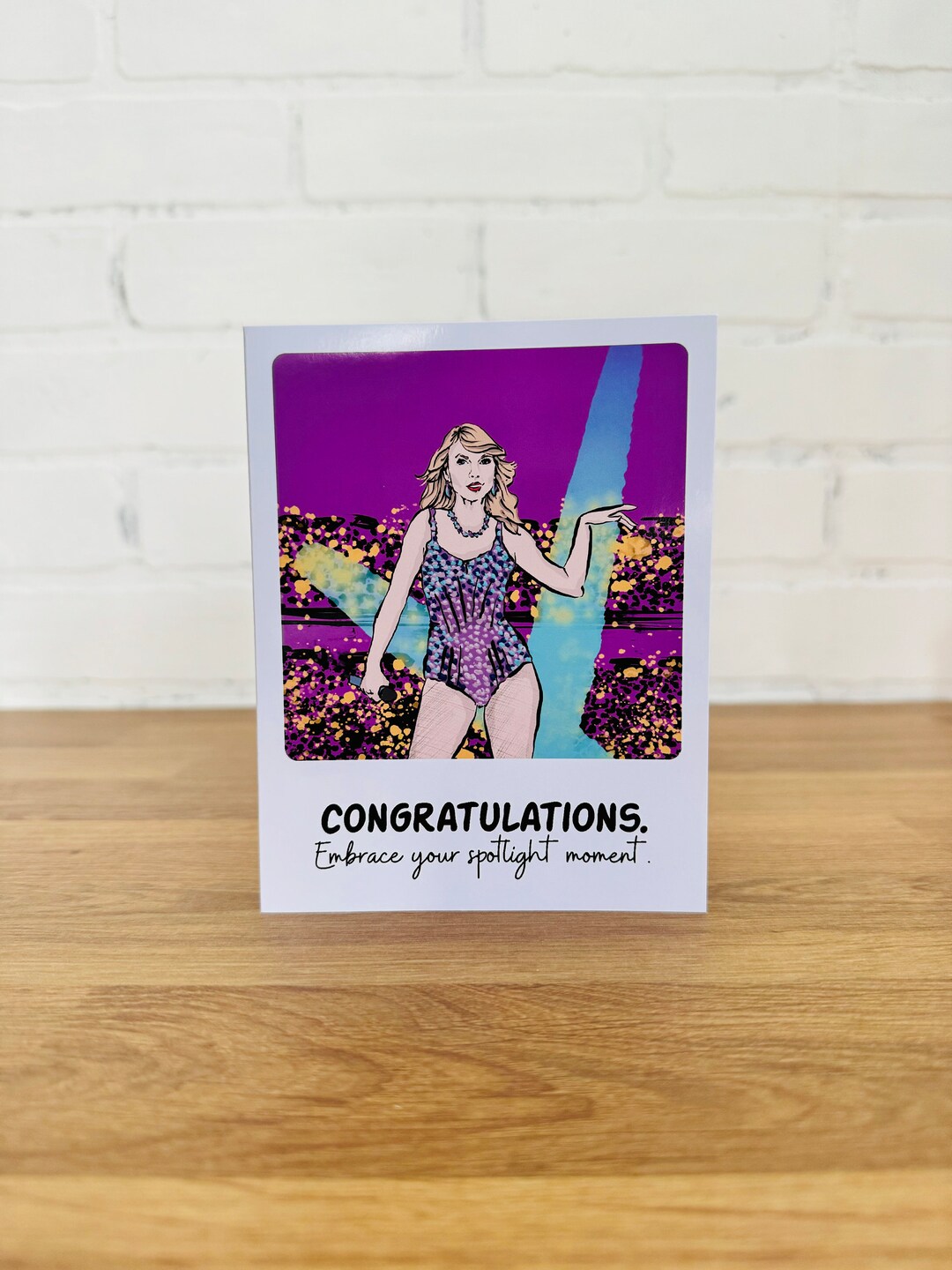 Taylor Swift Congratulations Card: Pop Art Celebration Greeting - Etsy