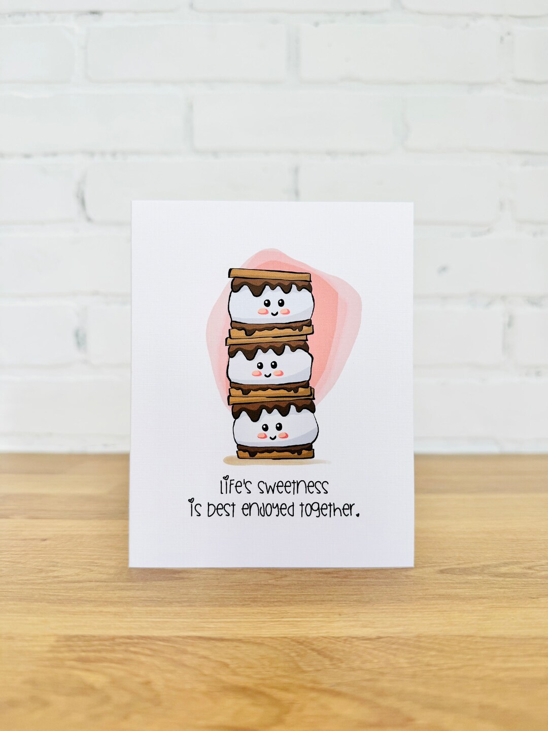 S'MORES Card S'mores Greeting Card, Cute Friendship Card, Funny Food ...
