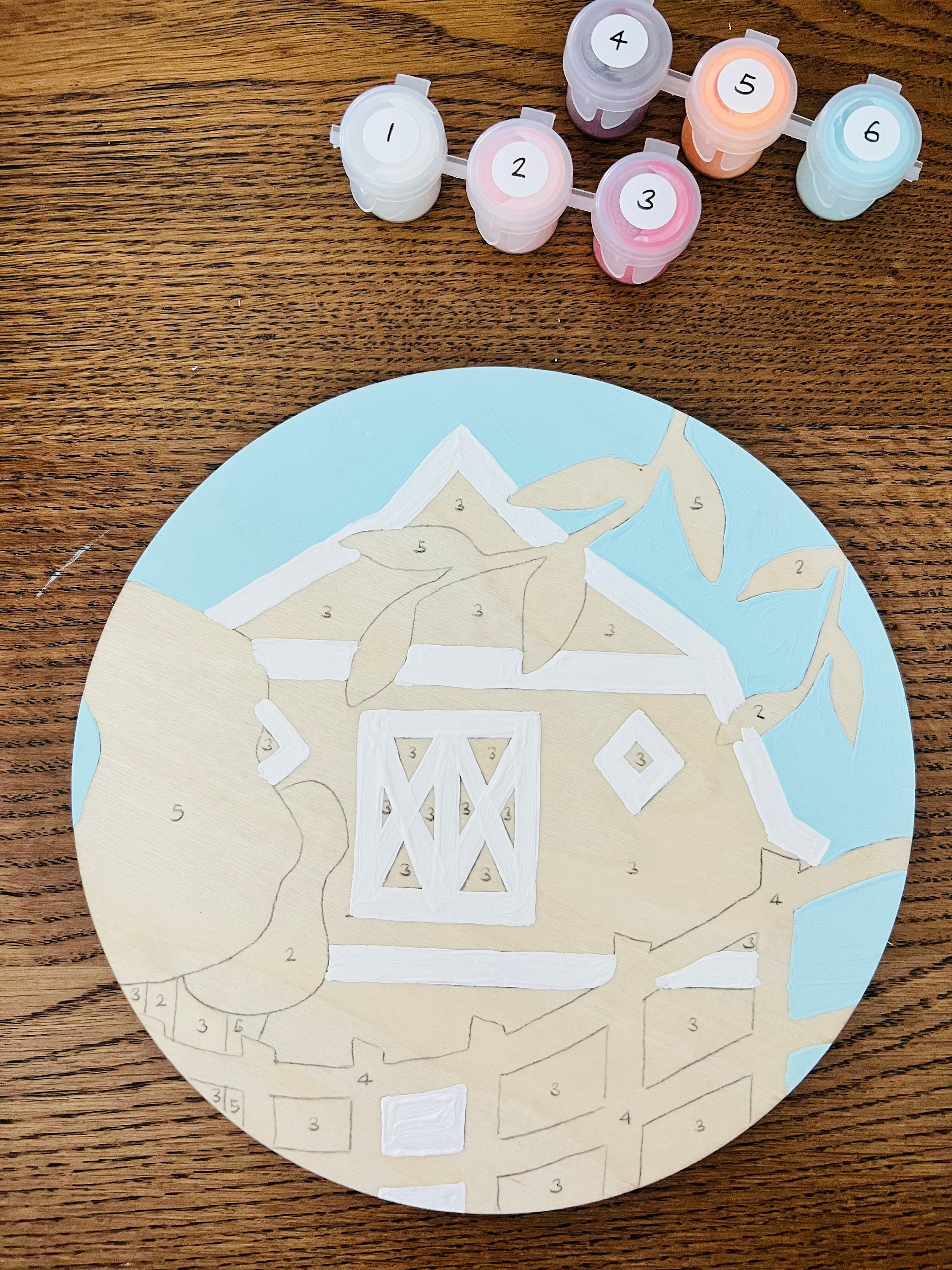 RED BARN Paint by Number, Kit Diy, DIY Craft Kit, Paint Kit, Barn, Fall ...