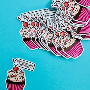 Cupcake Sticker: Sweet Dessert Die Cut Vinyl Decal - Etsy