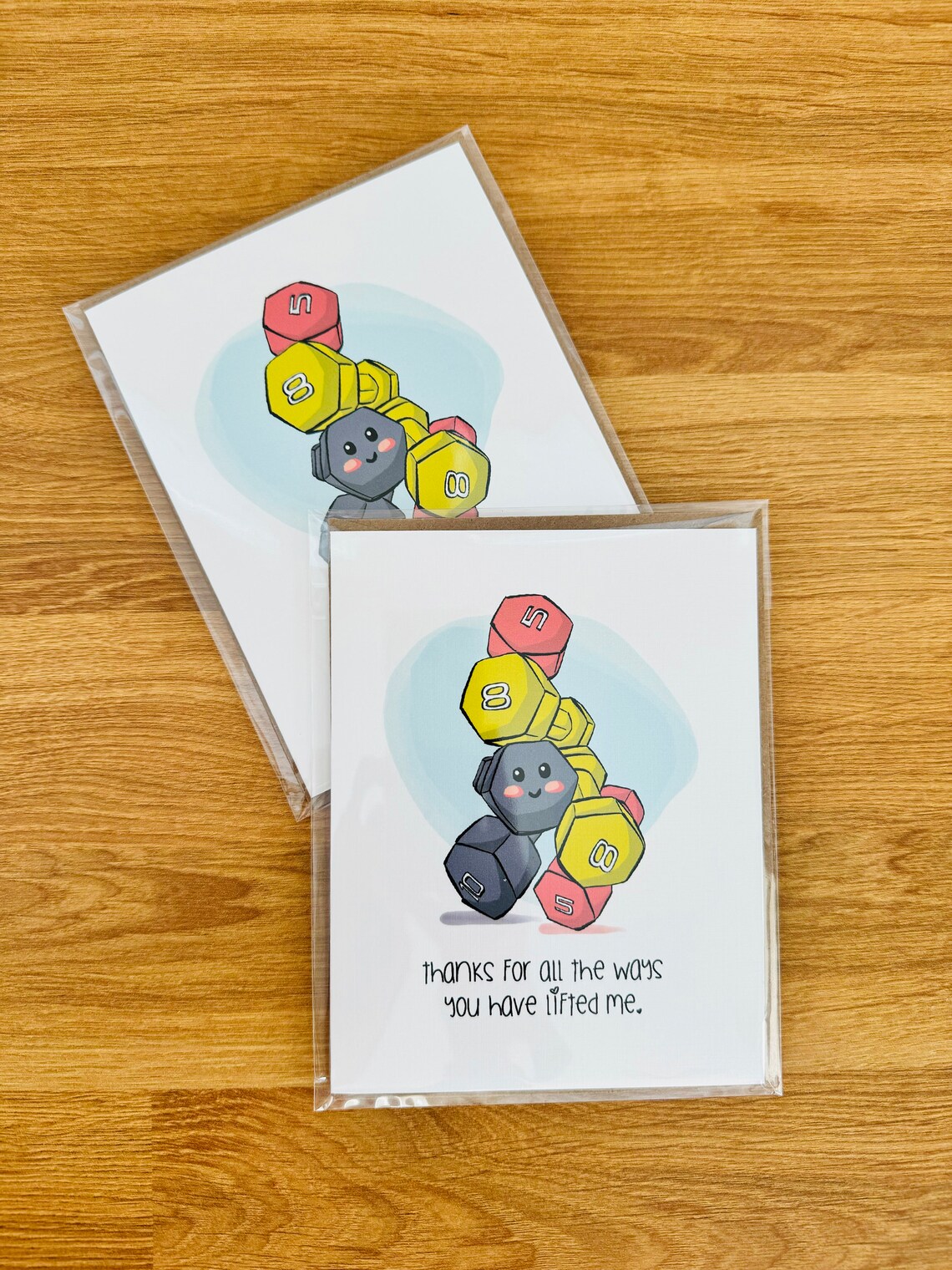 Lift Me Card Thank You Greeting Card Cute Lifte Me Up Card Lifting Weights Card Gym Card