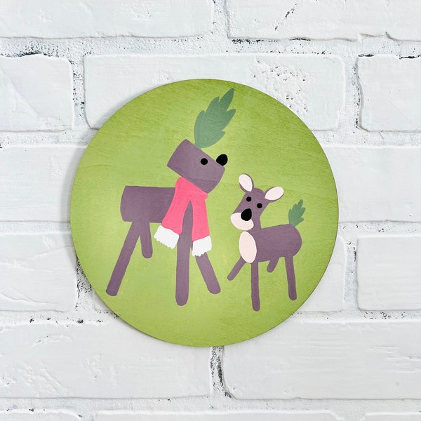 Paint by Number Deer Scene - Etsy