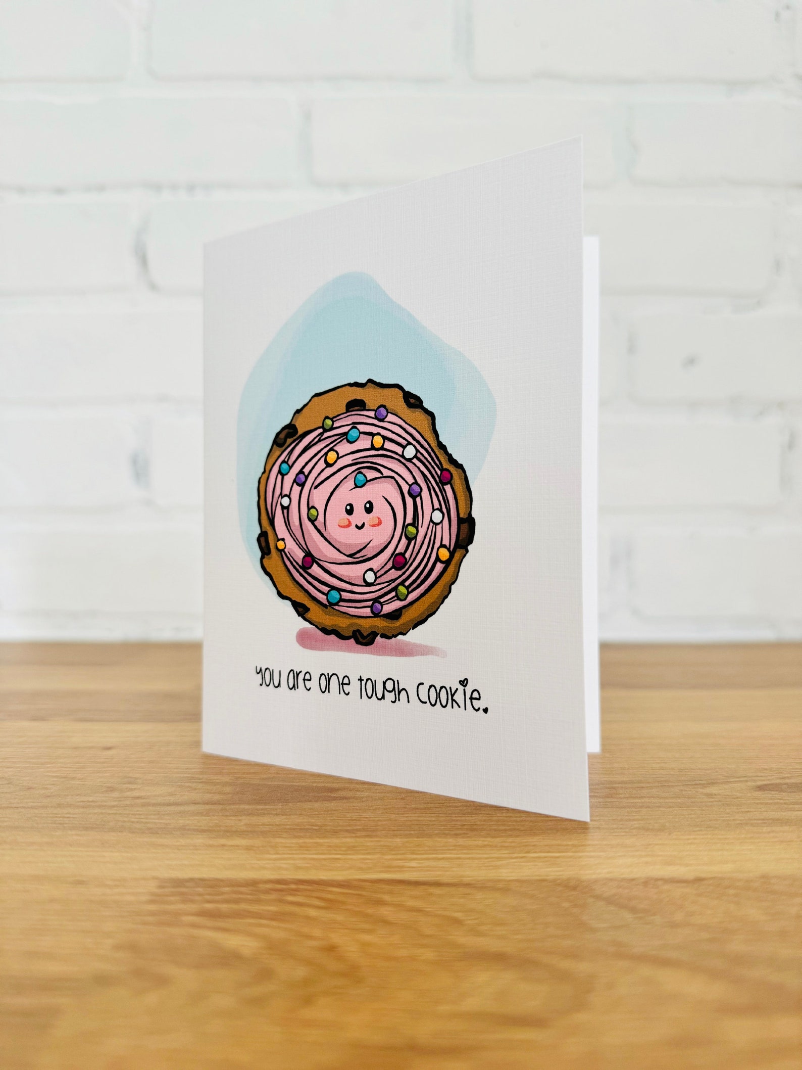 TOUGH COOKIE Card | Cookie Greeting Card, You Are One Tough Cookie ...