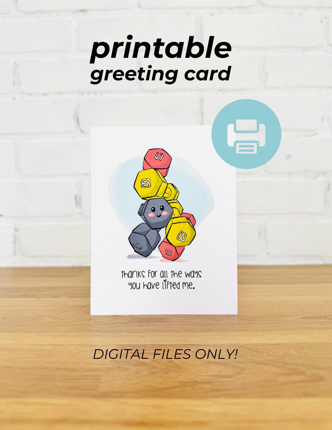 LIFT ME Card DIGITAL File | Cute Lift Me up Greeting Card, Lifting ...