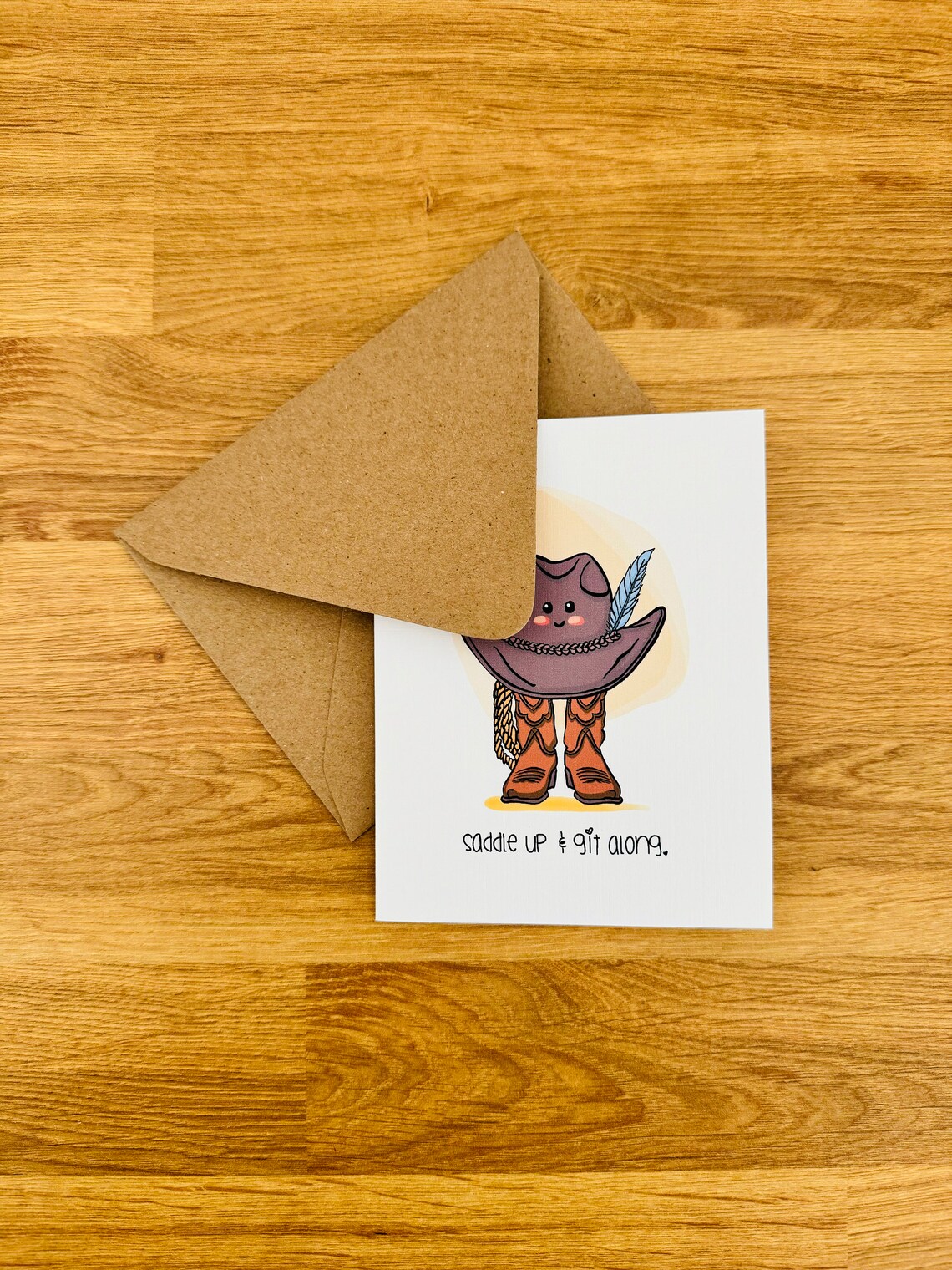 SADDLE UP Card | Cowboy Greeting Card, Cute Cowgirl Cards, Cowboy Boots ...