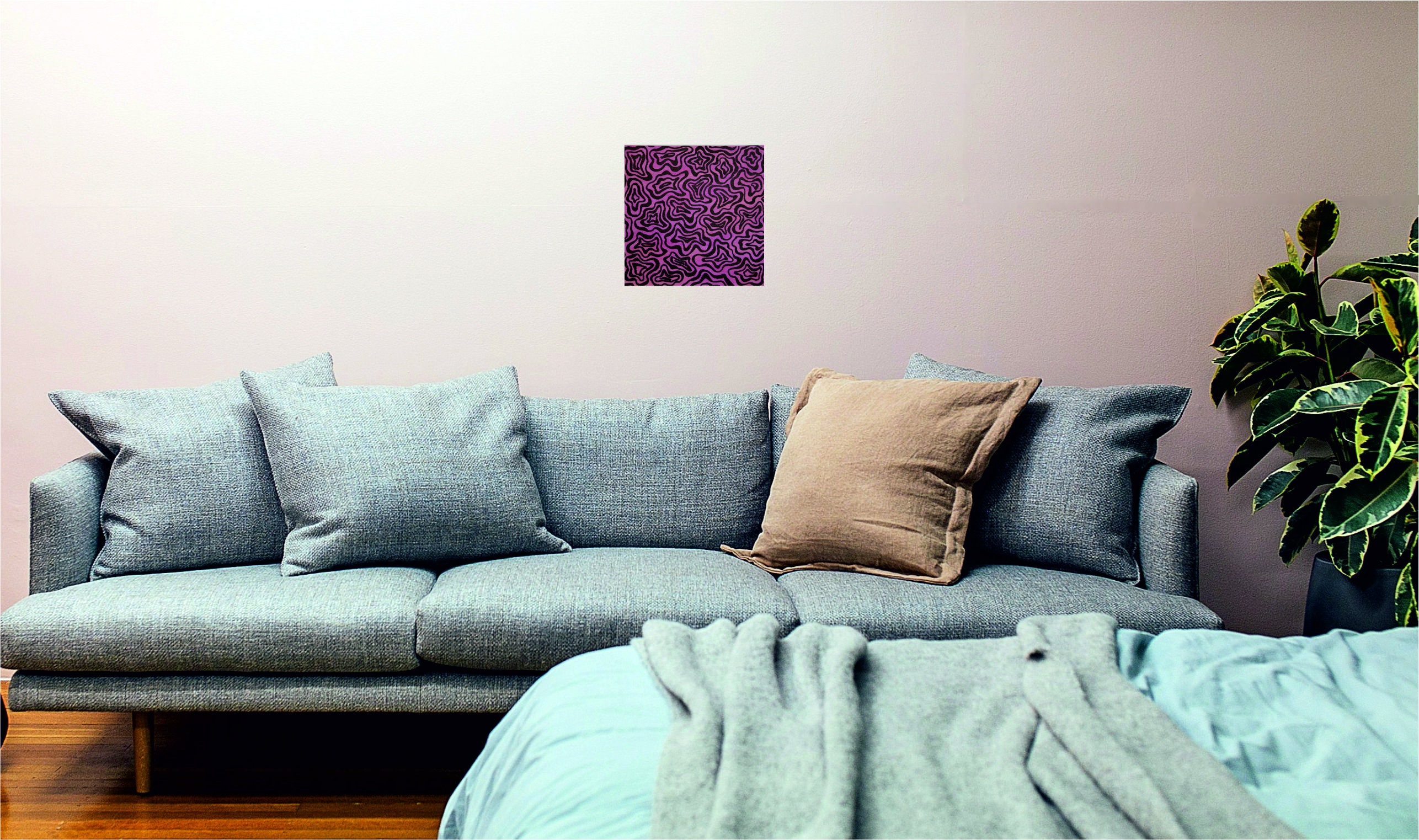 Wiggles - an Abstract Painting - Etsy