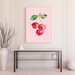 Watercolor Cherry Wall Art Print, Pink Girly Poster, Trendy Summer ...