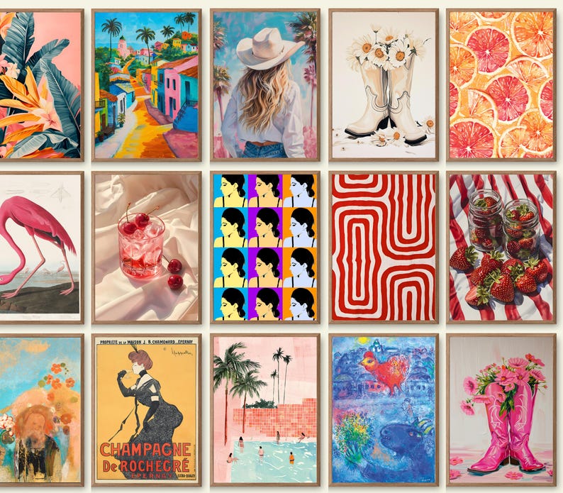 5500+ Eclectic Maximalist Wall Art Prints: Mega Bundle, Maximalist Home ...