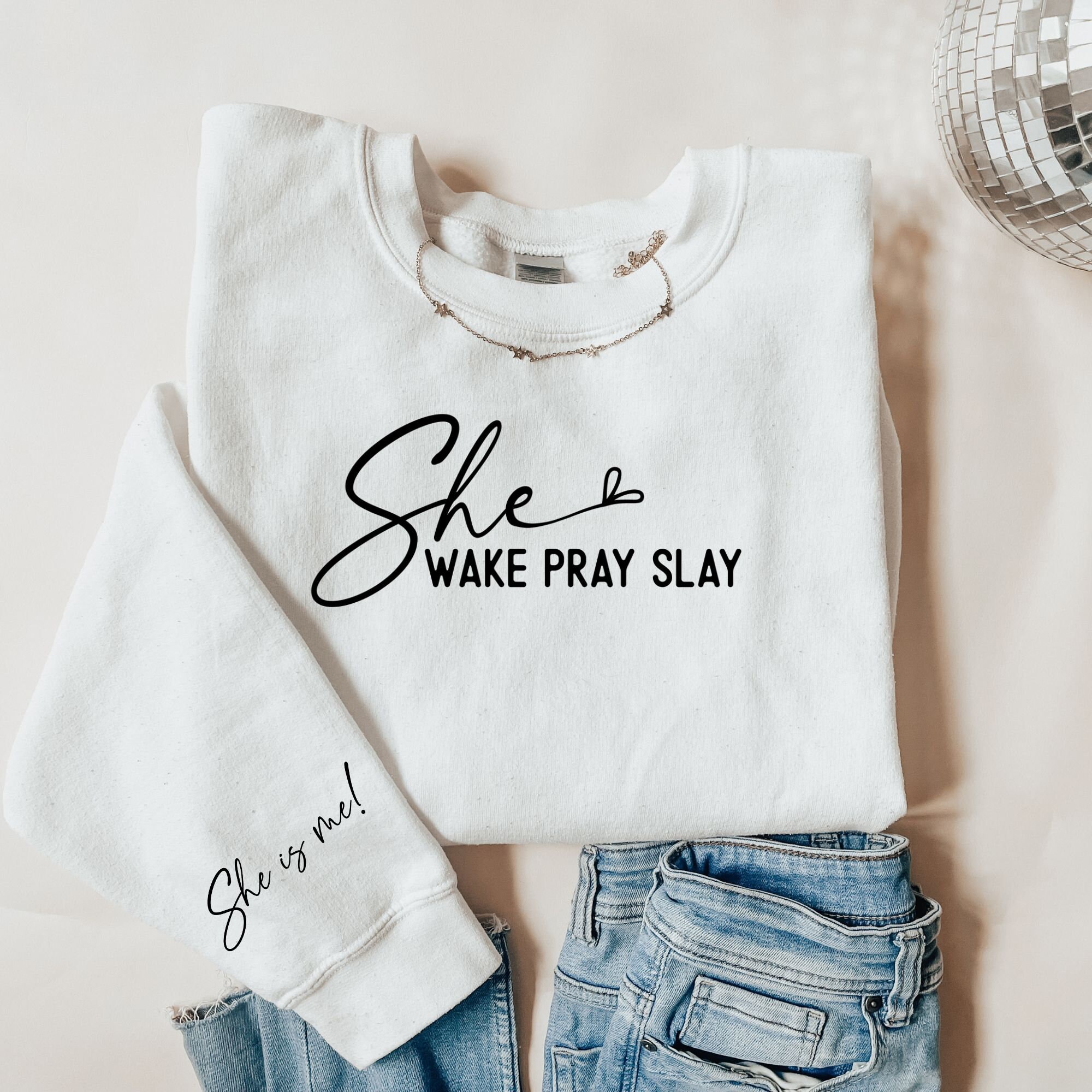 She Wake Pray Slay SVG PNG, She is Me Svg, Png, SVG, Prayer Svg, Shirt ...