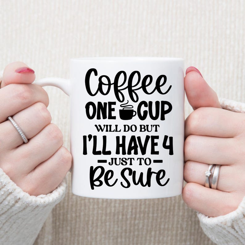 Coffee Mug SVG Bundle: Funny Quote Designs (digital Download) - Etsy