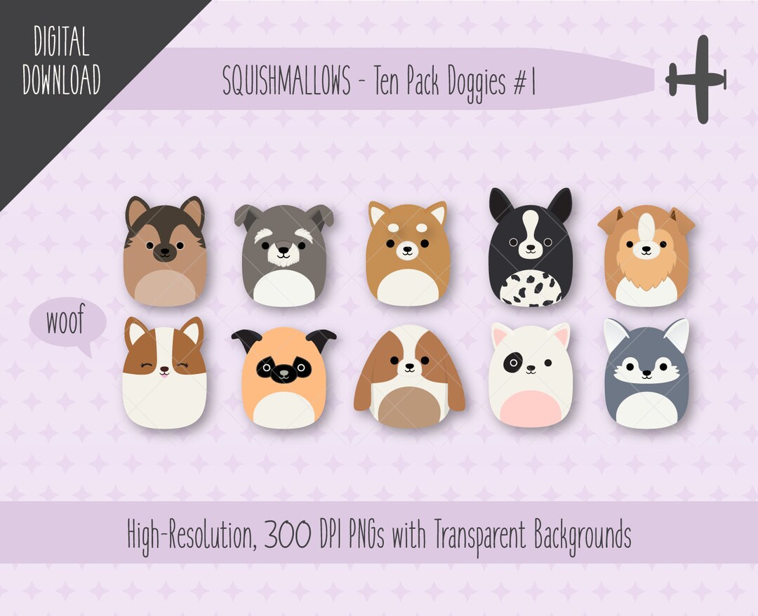 Squishmallows Clipart PNG Images Transparent Backgrounds, Sublimation ...
