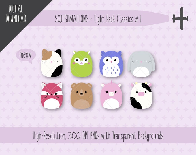 Squishmallows Clipart PNG Images Transparent Backgrounds, Sublimation ...