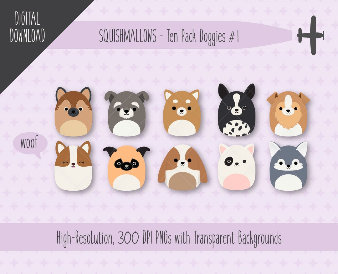 Squishmallows Clipart PNG Images Transparent Backgrounds - Etsy