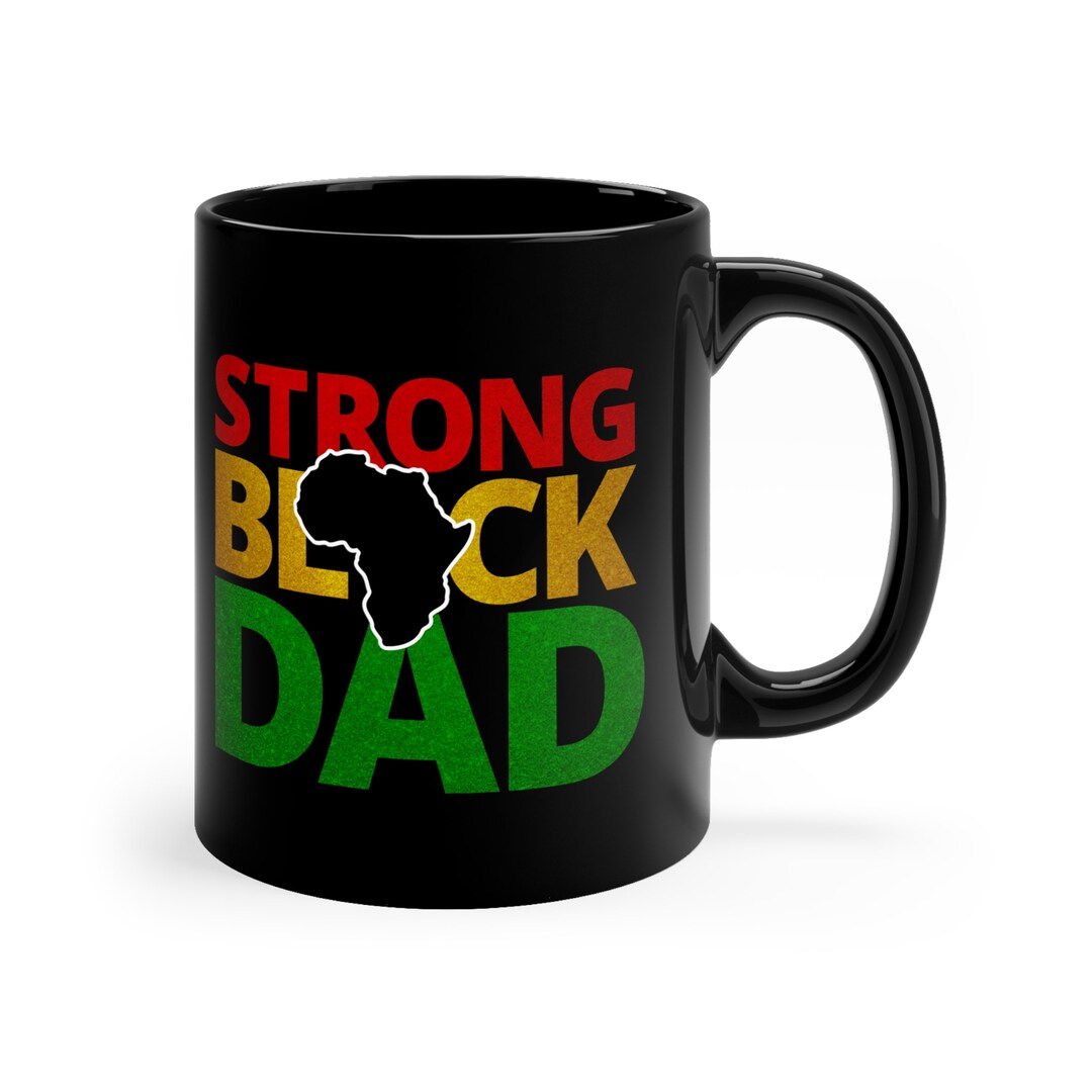 Strong Black Dad Multi Color African Green, Yellow, Read - Etsy