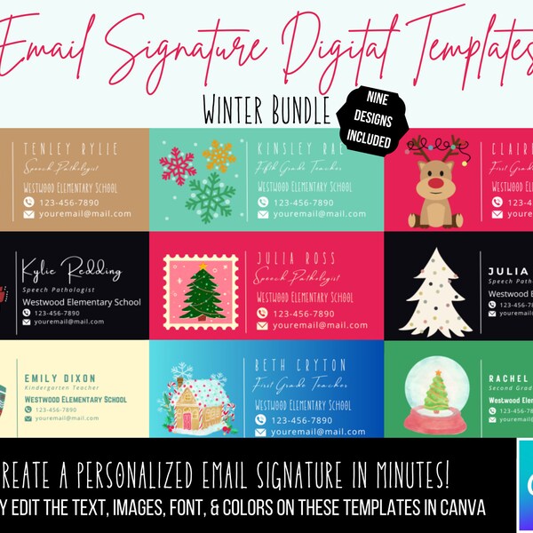 Email Signature Teacher - Etsy