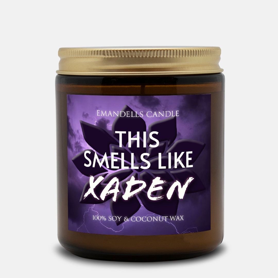 Xaden Candle, Fourth Wing Merch, Book Lover Candle, Xaden Riordan ...