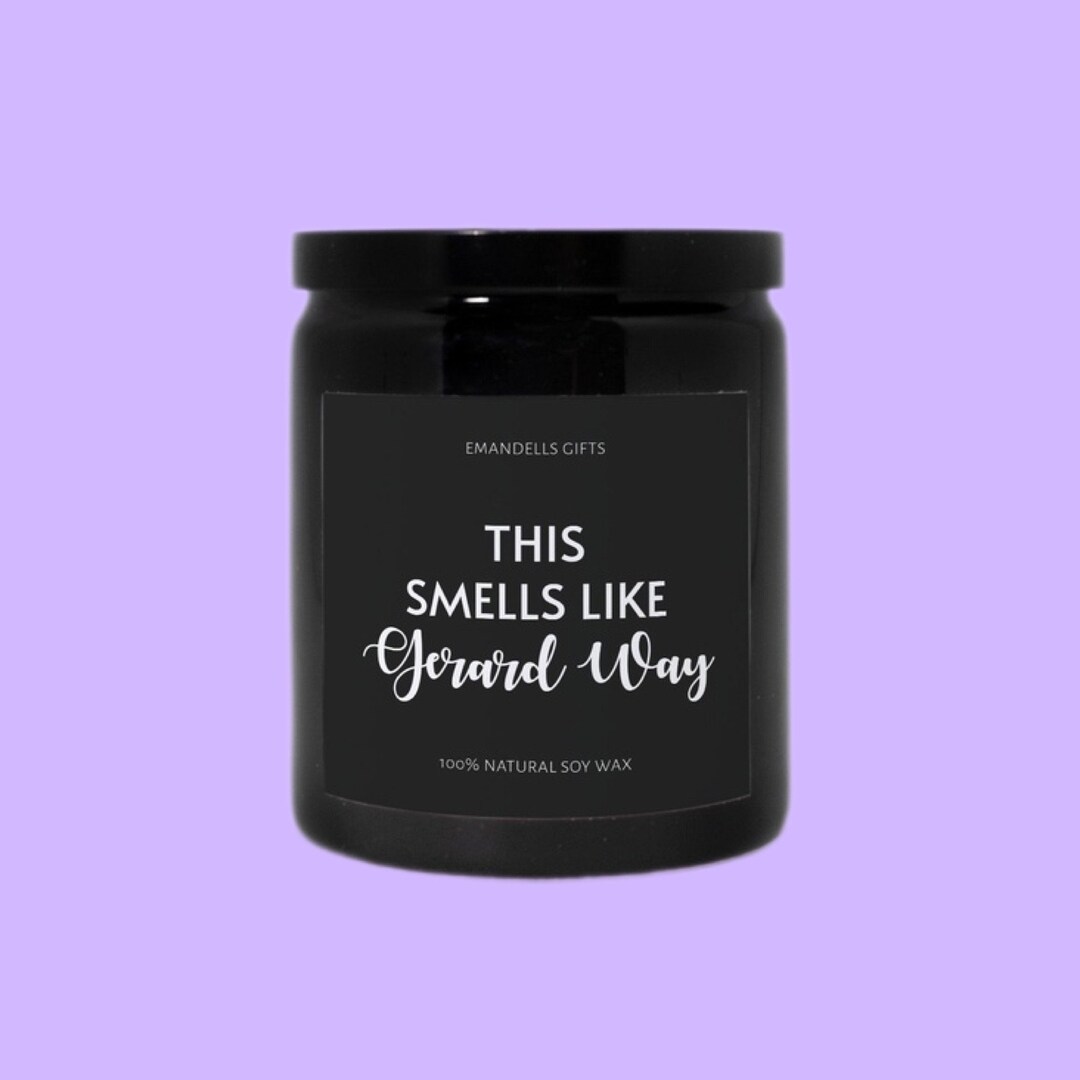 This Smells Like Gerard Way Funny Joke Candle, Aesthetic Decor, Emo ...