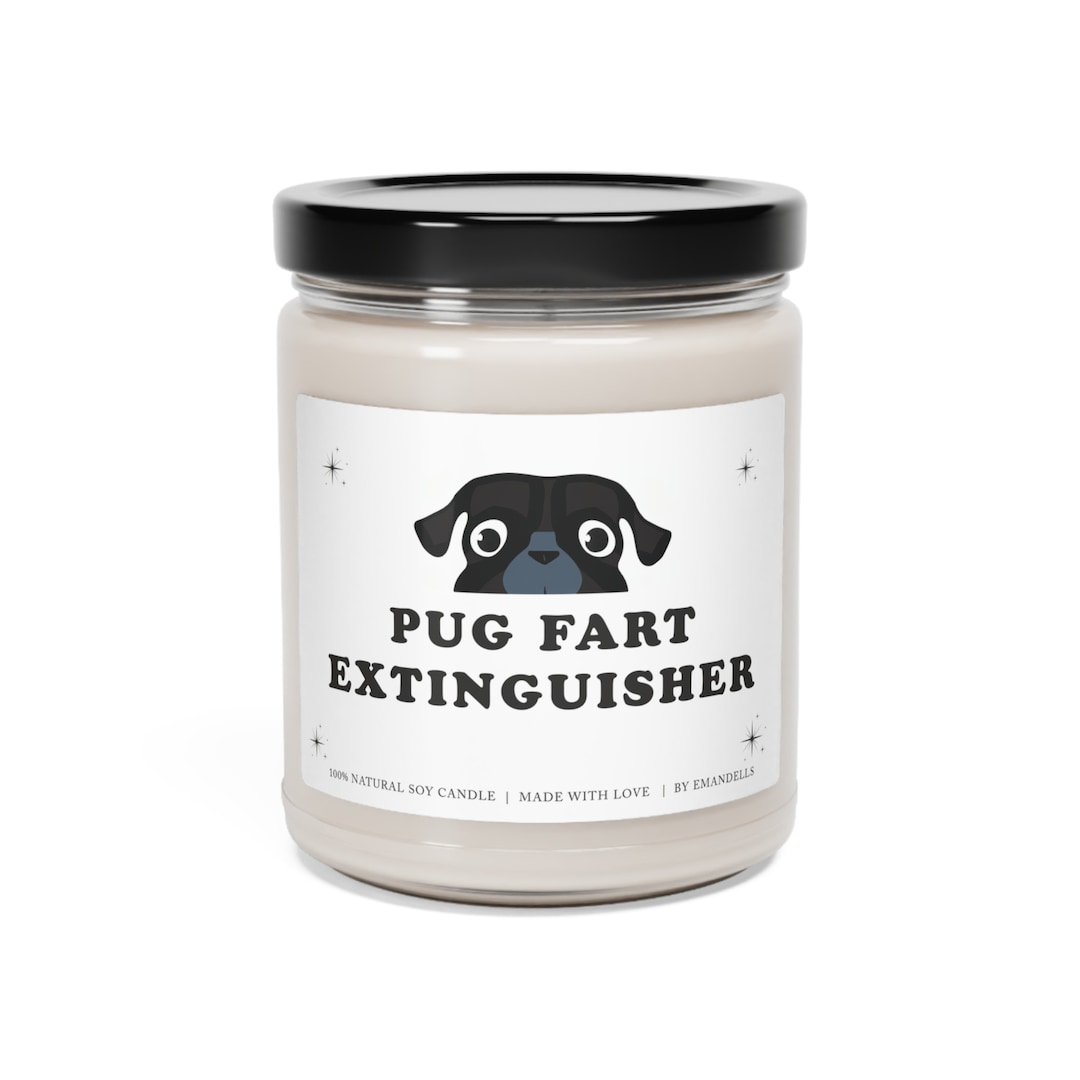 Pug Fart Extinguisher Joke Candle Funny Gift Labrador Gift - Etsy