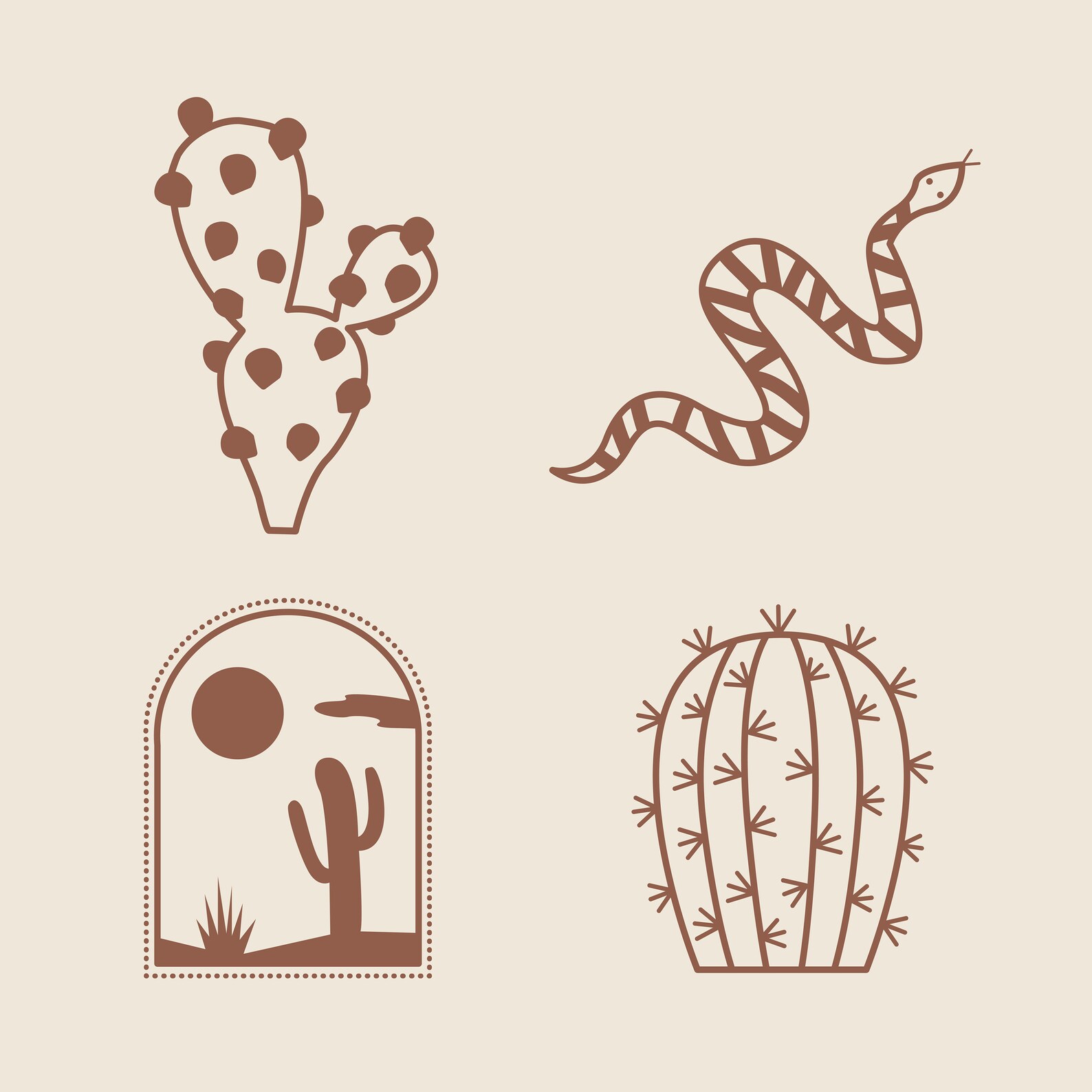 Wild Wild West Vector Design Pack | Cowgirl/cowboy Boots, Desert ...
