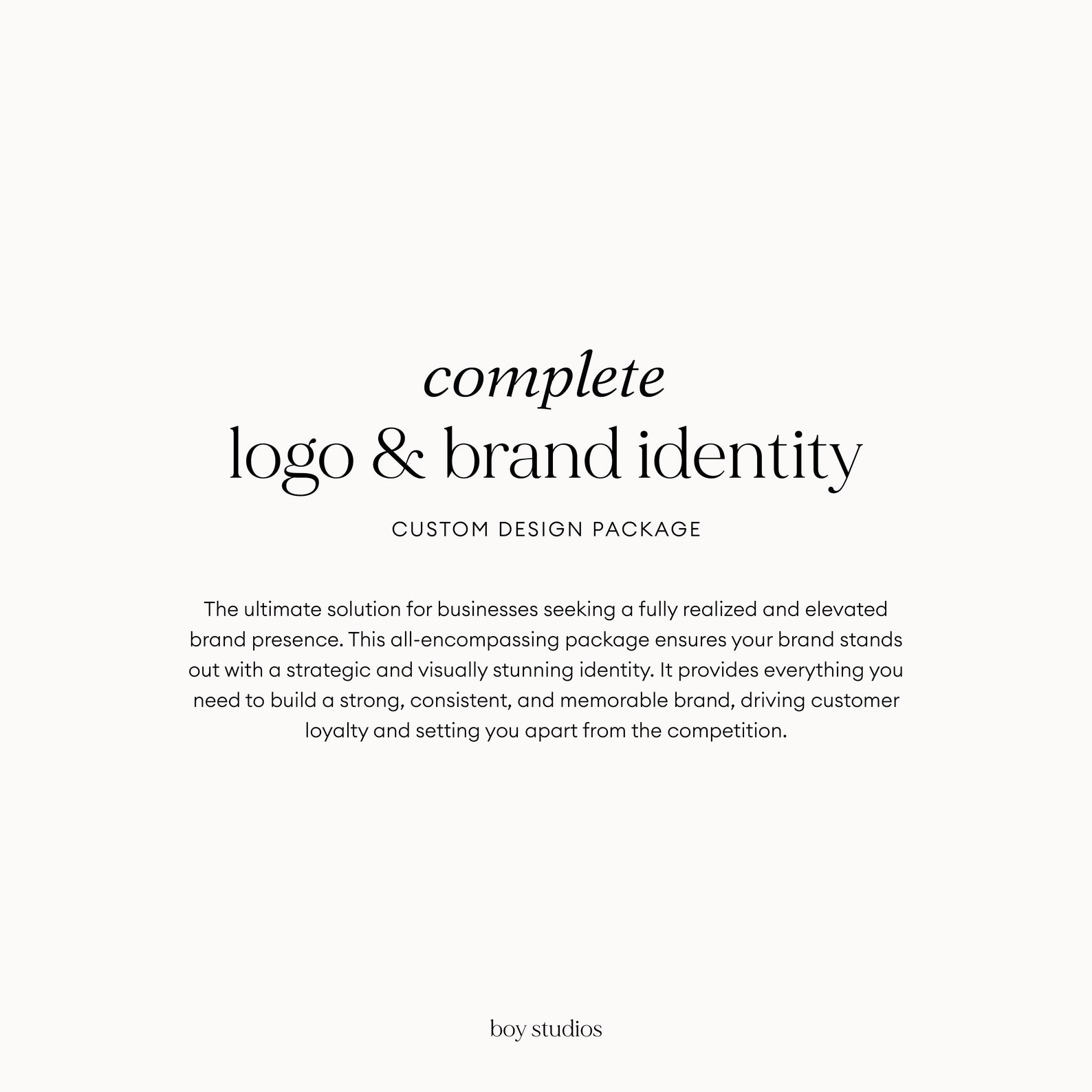 Complete Branding Package | Custom Logo Design | Custom Branding ...