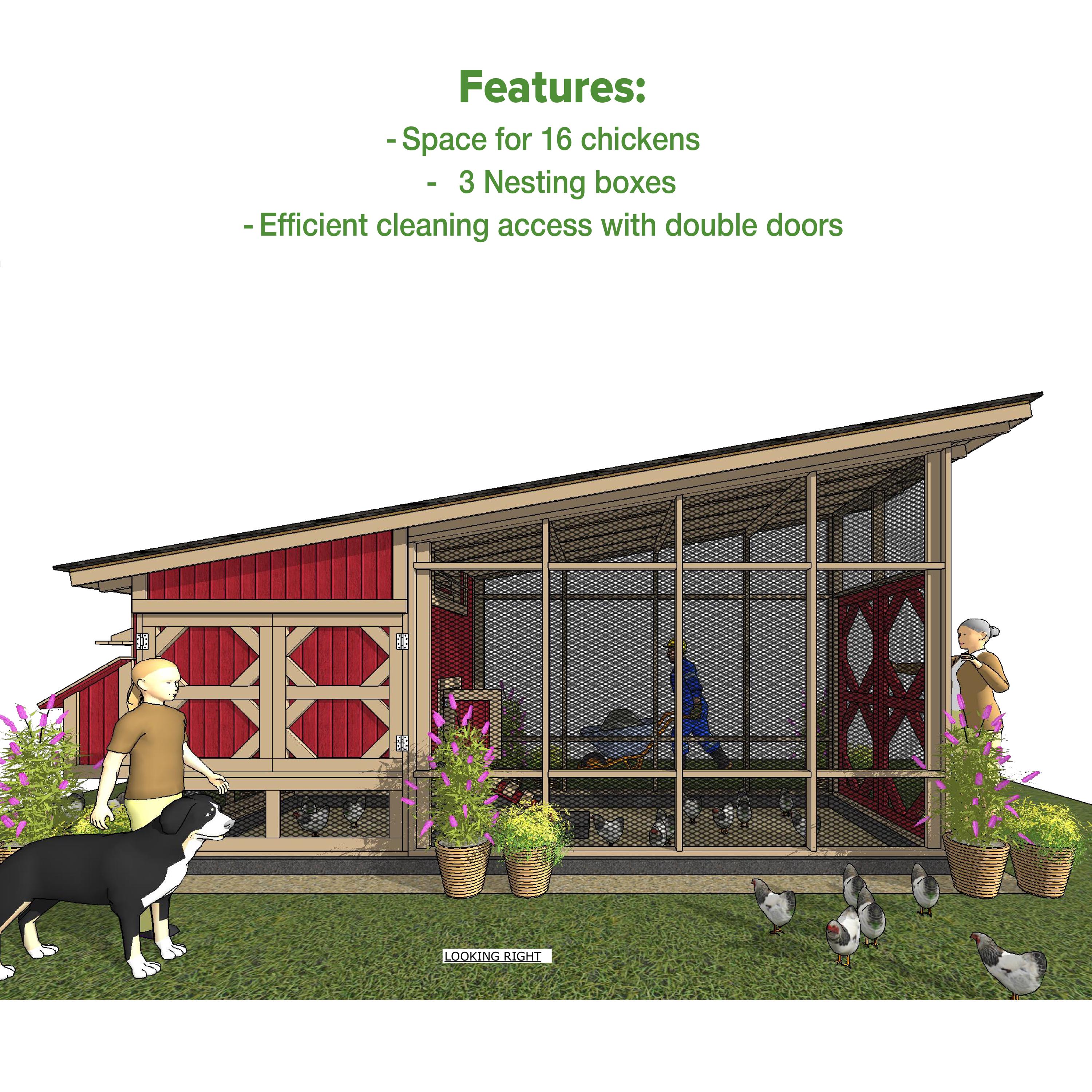 DIY Chicken Coop Build Plans (6x18) – for 16 Chickens (PDF Download) - Etsy
