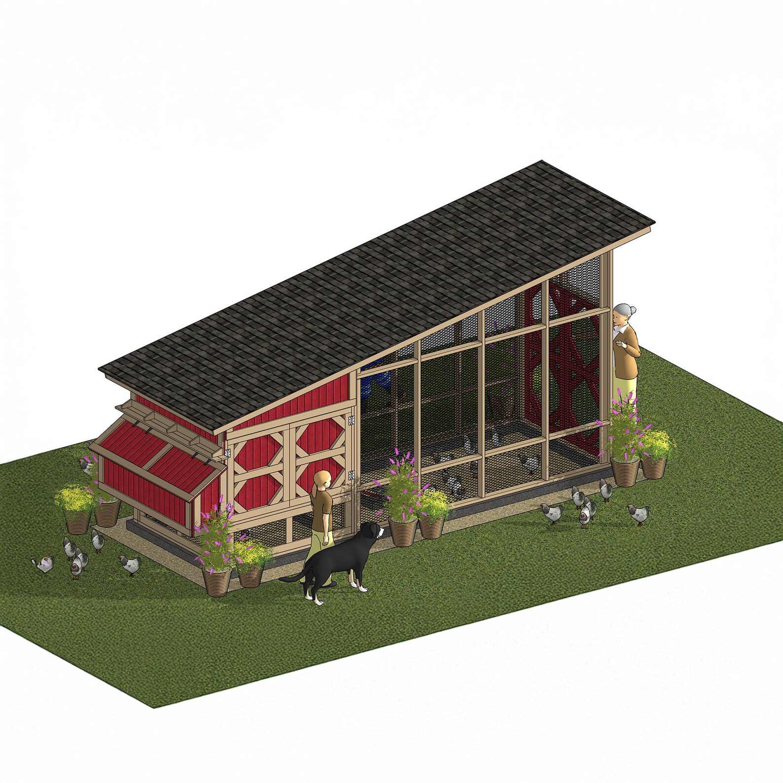 DIY Chicken Coop Build Plans (6x18) – for 16 Chickens (PDF Download) - Etsy