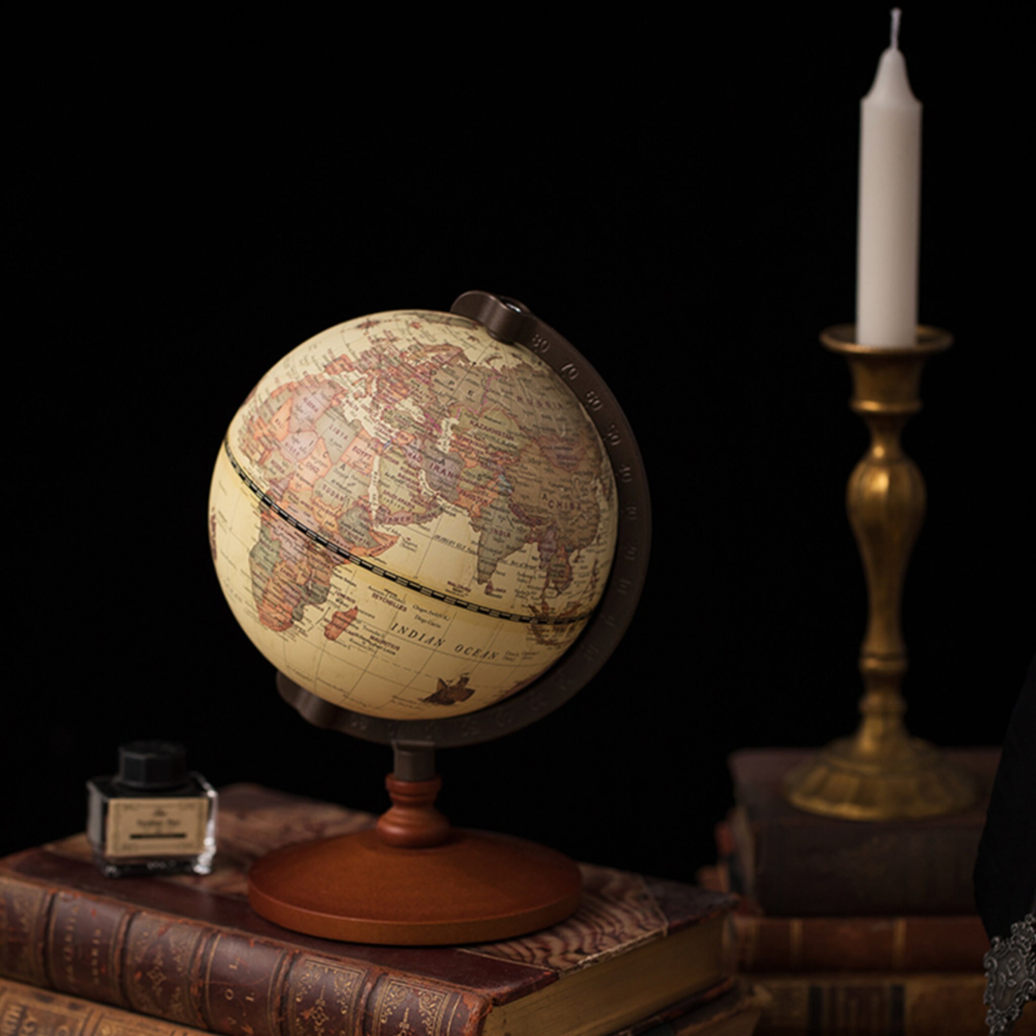 Vintage World Globe Wooden World Map Retro Earth Globus - Etsy Canada