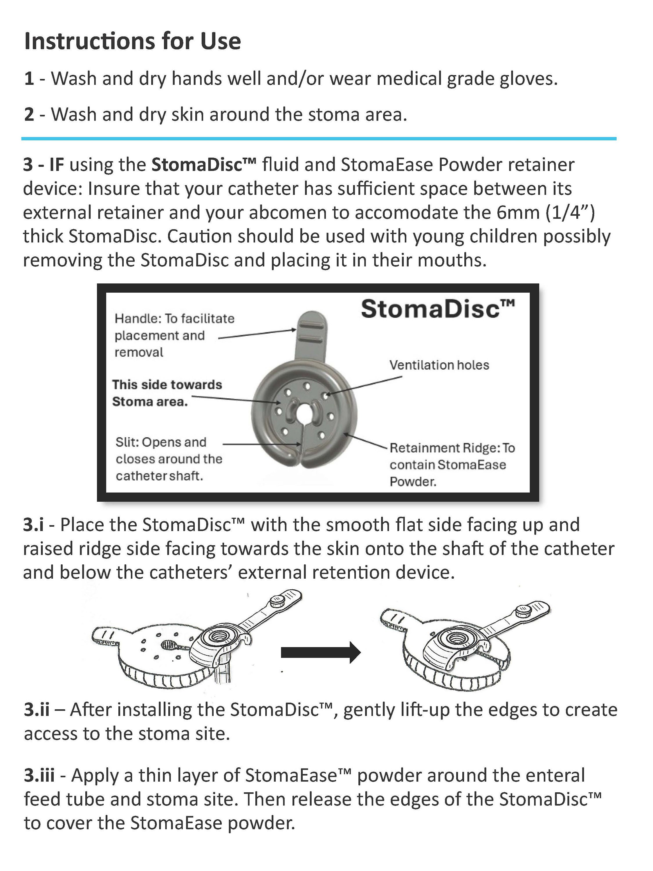 Stomaease™ Powder, Leakage, Odor Relief for Enteral Stomas g-tubes & J ...