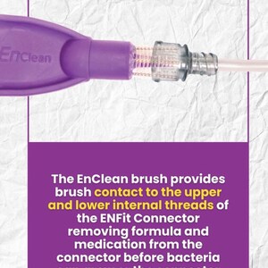 Enclean(r) Brush to Clean Enfit Enteral Feeding Connectors - Etsy Australia