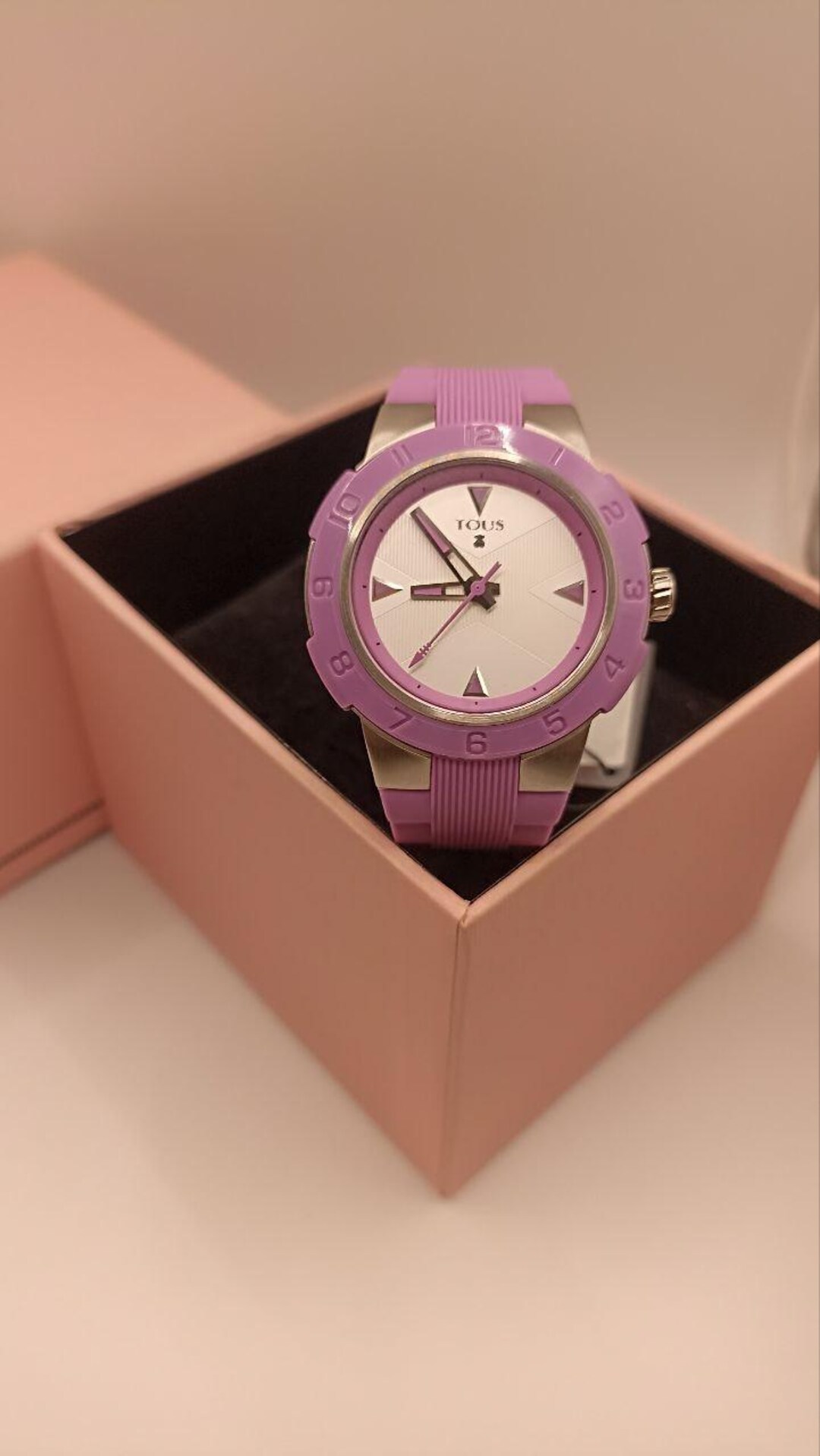 Tous Watch Women New Steel Tous Watch With Pink Silicone Strap - Etsy