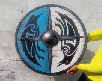 Eivor Valhalla Raven Authentic Battleworn Viking Shield - Etsy