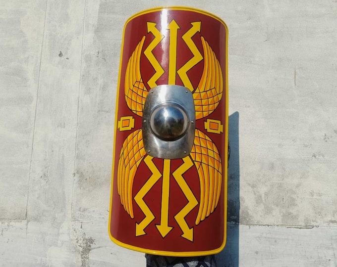 Big Medieval Heater Shield for Buhurt, Templar Shield, Vikings Shield ...