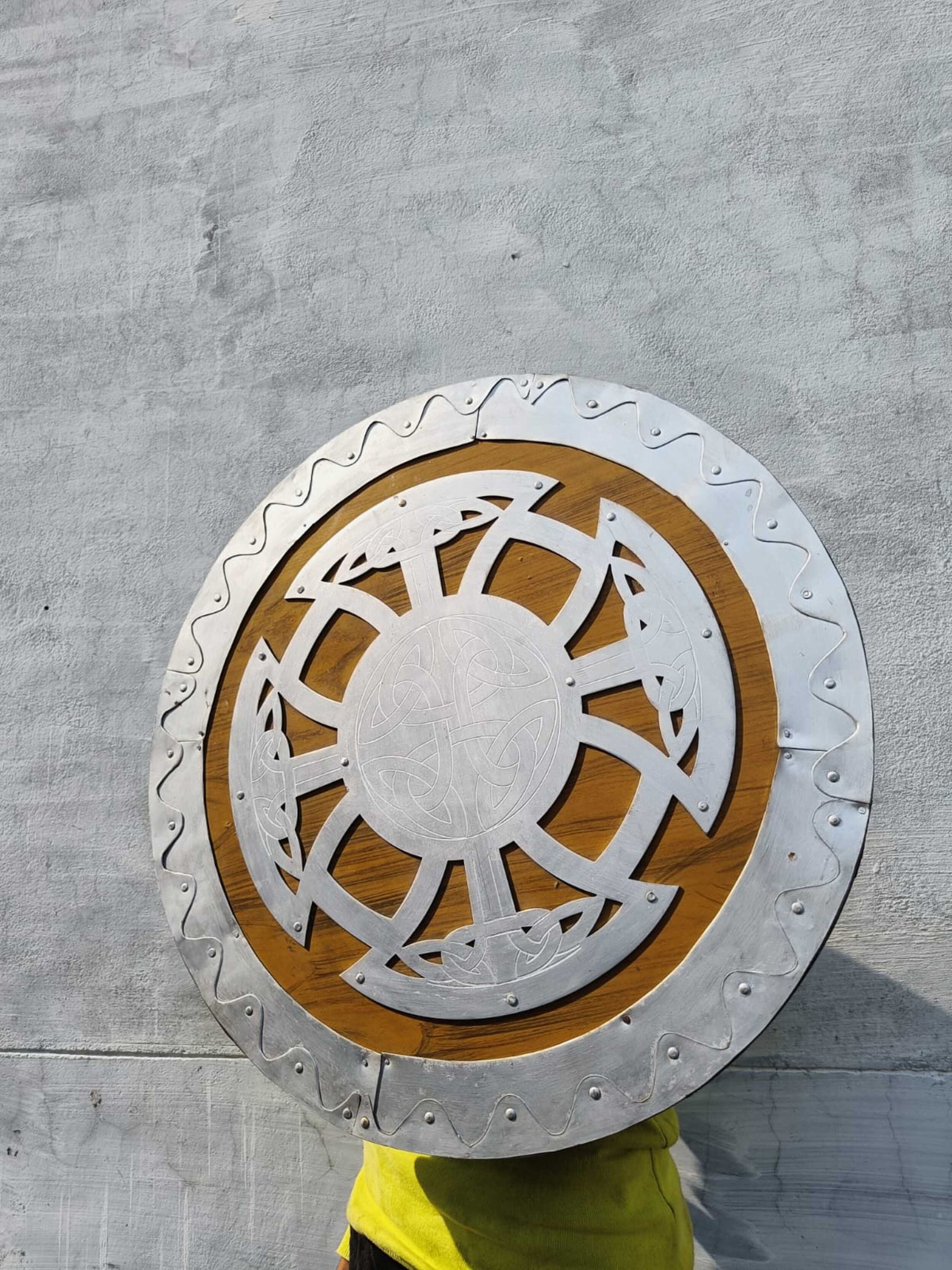 Design Wooden Shield With Iron Work Stylish Viking Shield - Etsy
