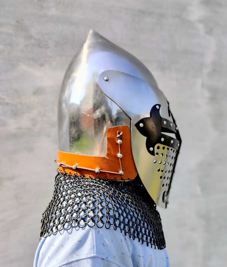 Medieval Viking Chainmail | Helmet Knight Armor Helmet | With Av Entail ...