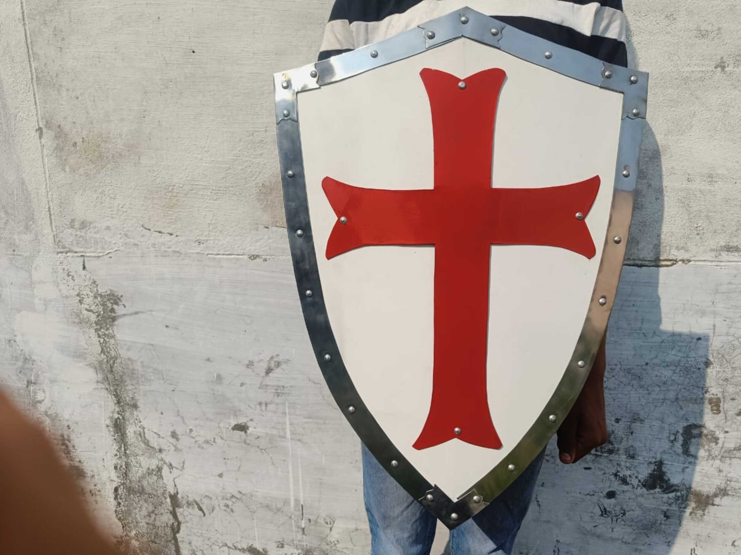 Templar Shield | Medieval Knight Cross Shield | Medieval Knight ...