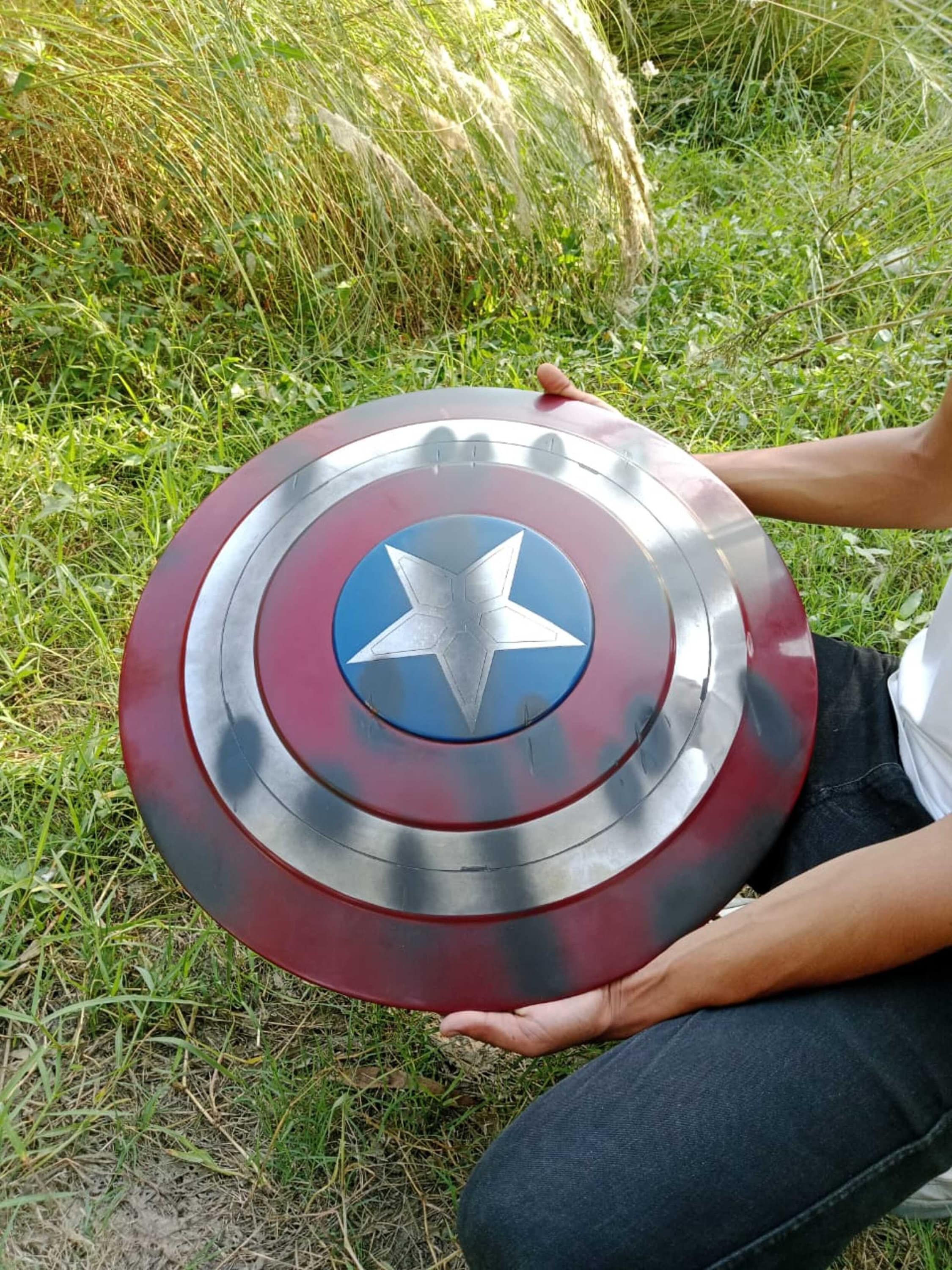 Falcon Damage Captain America Shield | Winter Soldier Metal Prop ...